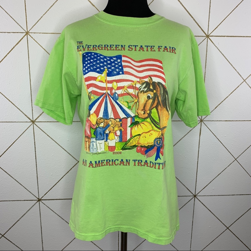 Anvil Vintage 2002 The Evergreen State Fair Short Sle… - Gem